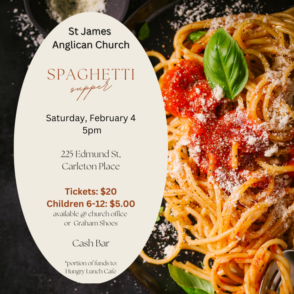 Spaghetti Supper - St. James Anglican Church