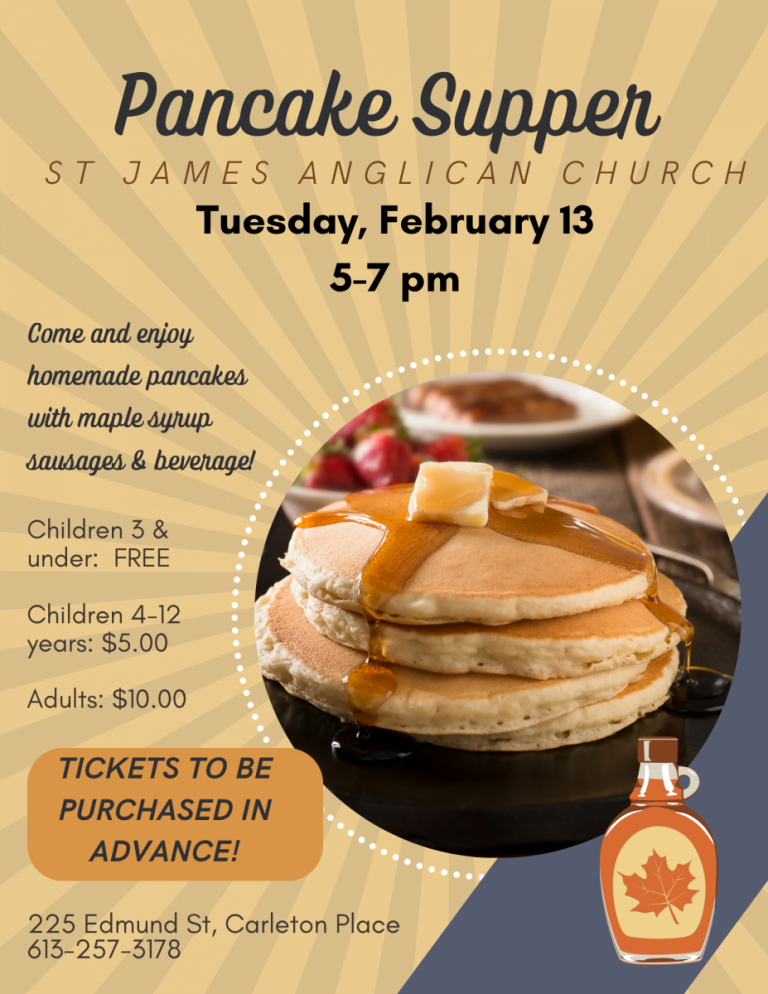 Pancake Supper - St. James Anglican Church